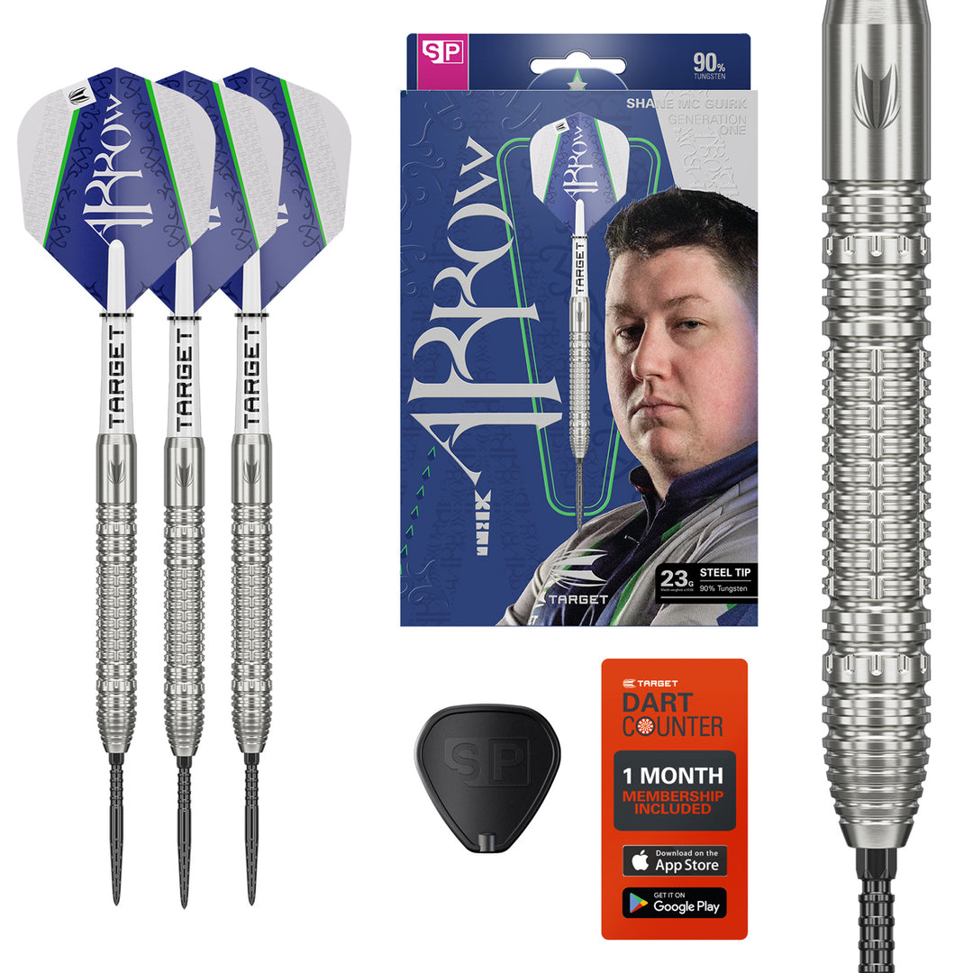 Shane McGuirk 90% Tungsten SP Steel Tip Darts by Target – The Darts Shop