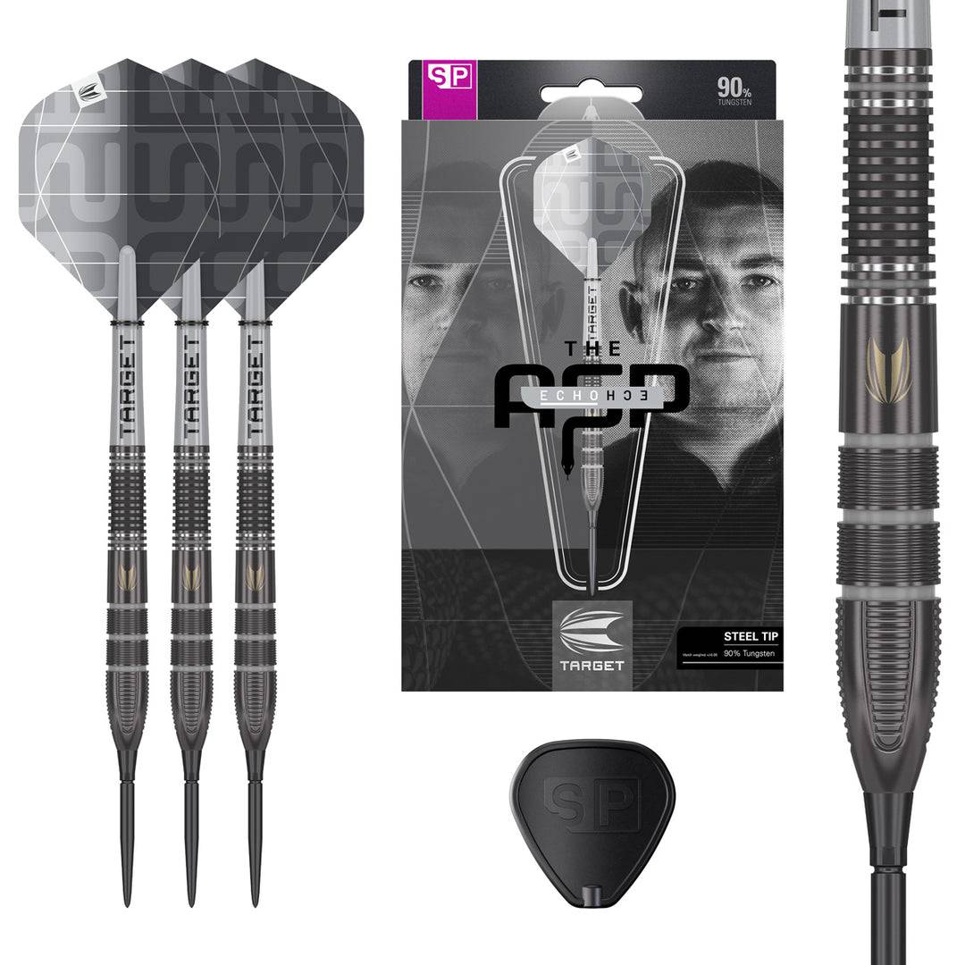 Aspinall x Echo 90% Tungsten SP Steel Tip Darts by Target – The Darts Shop